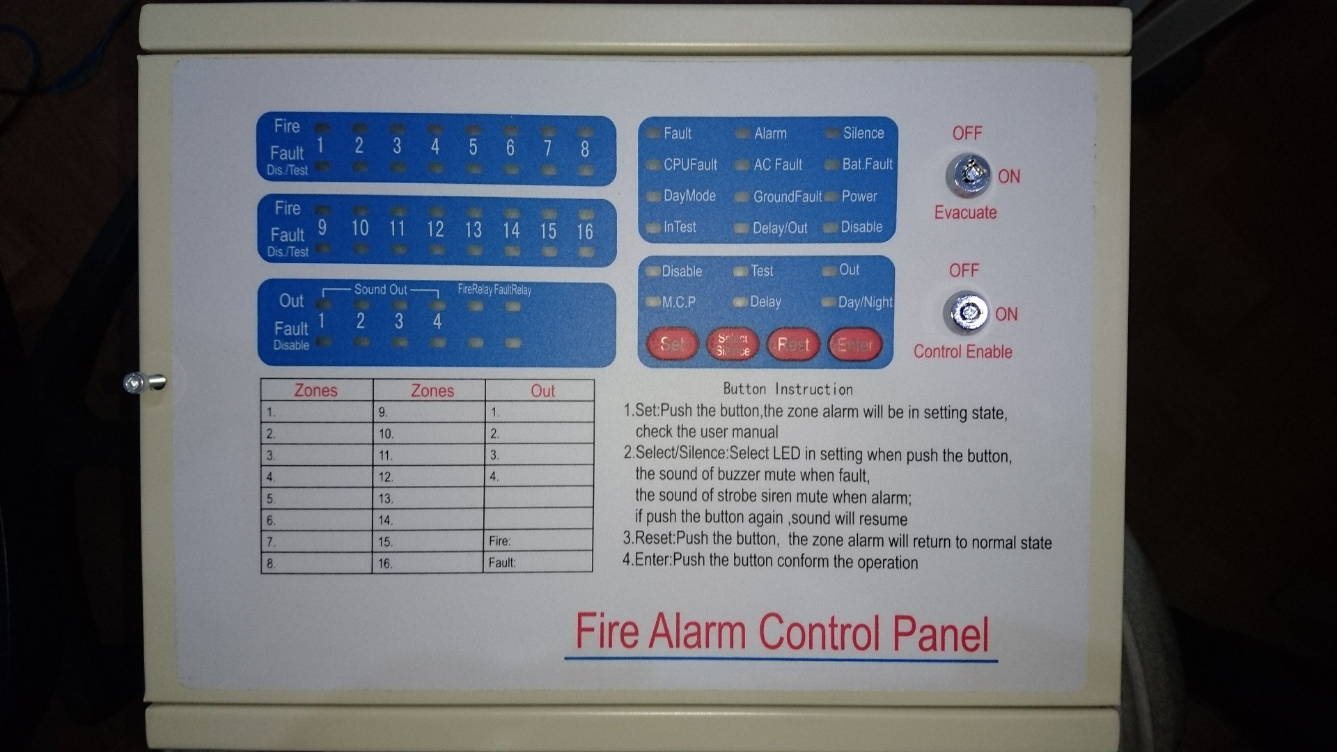 Fire Alarm Control Panel - Goal Team Trading